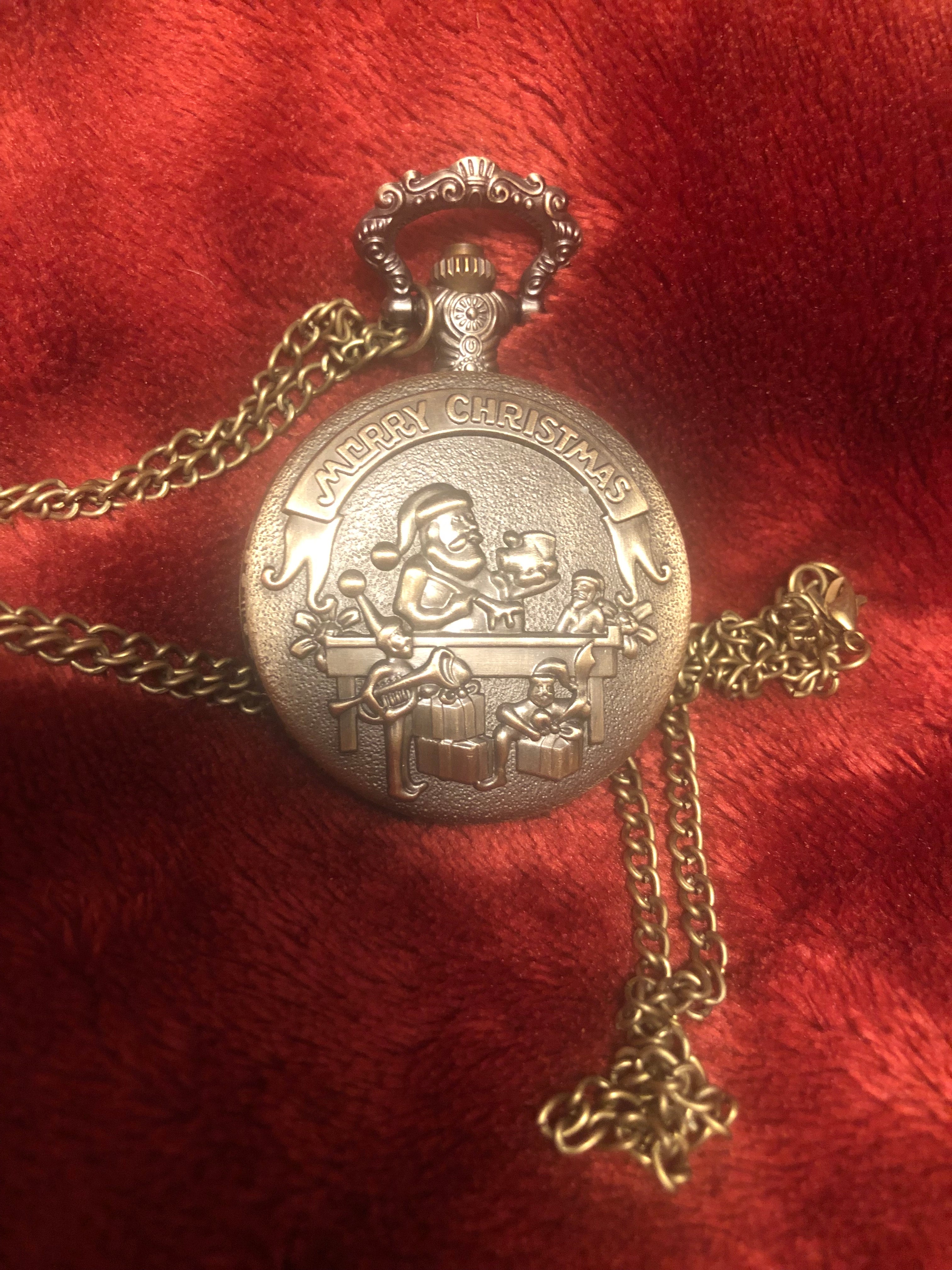 Santa's Workshop Pocket Watch | The North Pole Outfitter